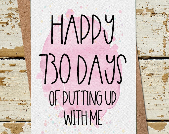 Funny 1st Anniversary Card Happy 365 Days Card First - Etsy