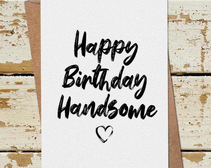 Hey Good Looking Card Cute Birthday Card for Him Husband | Etsy