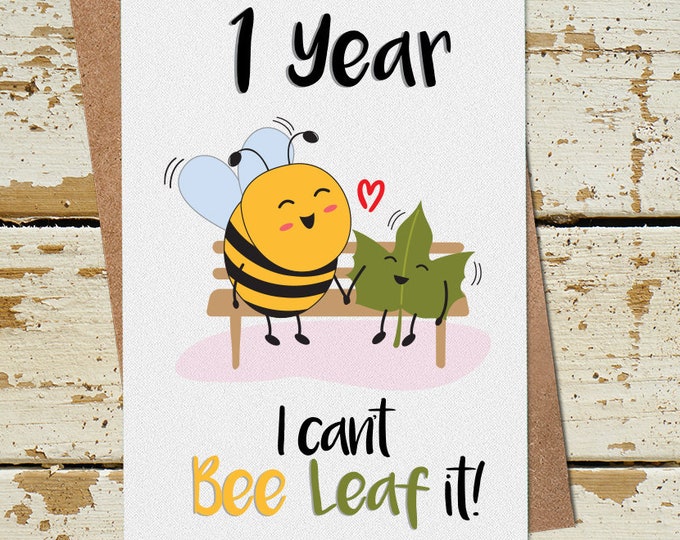 Funny 1st Anniversary Card Happy 365 Days Card First - Etsy