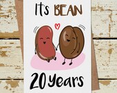 Funny 20 Year Anniversary Card 20th Wedding Anniversary Card | Etsy