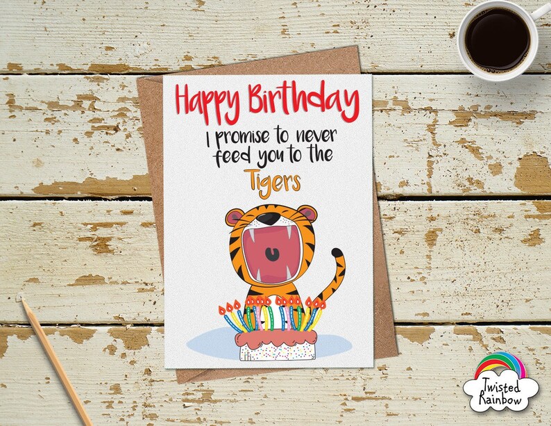 Tiger King Funny Birthday Card Joe Exotic Birthday Card - Etsy