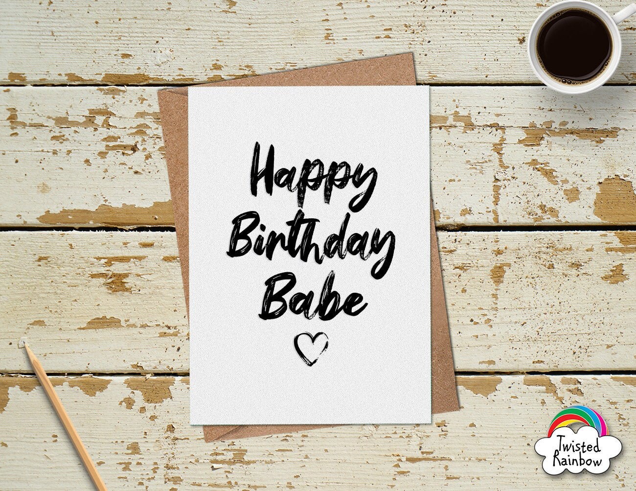 Happy Birthday Babe Card Cute Birthday Card for Him Her | Etsy