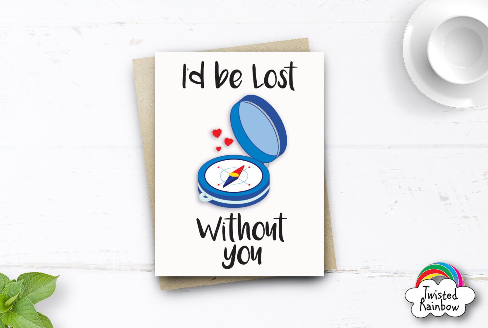 I'd be Lost without You card Funny Card for Him her wife | Etsy