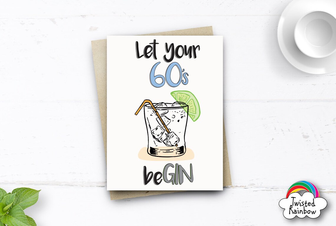 Funny 60th Birthday Card for Women Mum Her Him Friend Wife - Etsy