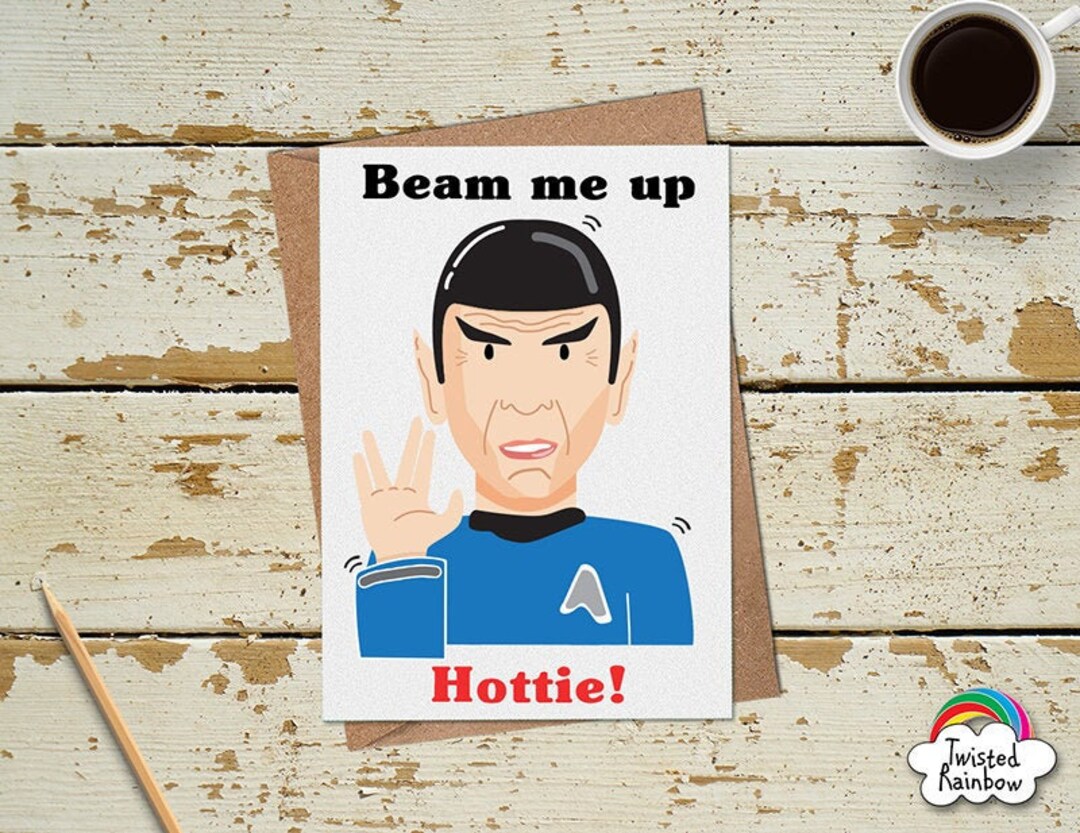 Beam Me up Hottie Funny Card for Her Him Girlfriend - Etsy