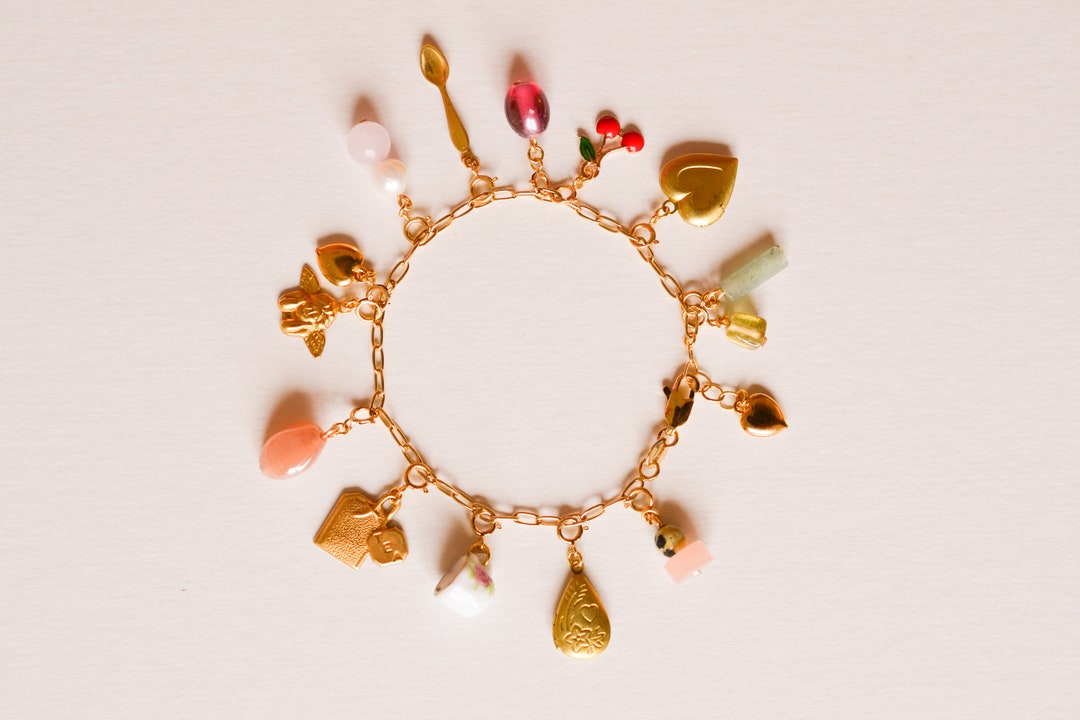 Build Your Own Custom Charm Bracelet |gold Plated Charm Bracelet ...