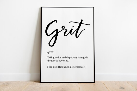 Grit Dictionary Definition PRINTABLE Art Grit Quote Home Etsy grit-dictionary-definition-printable-art-grit-quote-home-etsy