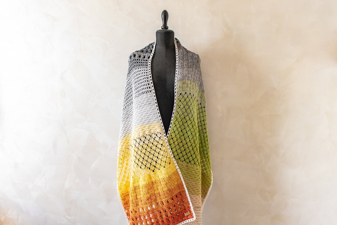 RAPUNZEL SHAWL Crochet Pattern Instant Download PDF for a - Etsy