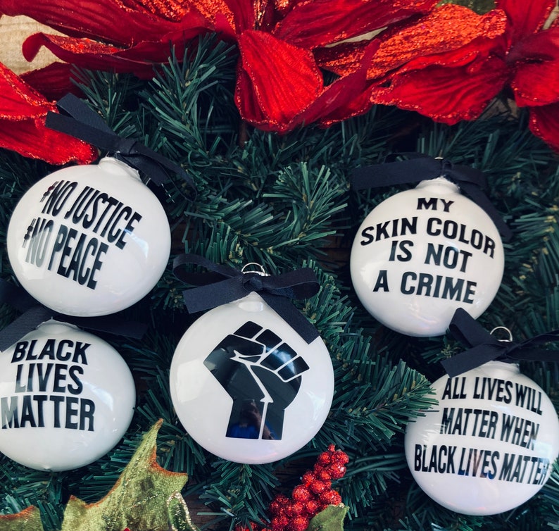 Black Lives Matter Ornament BLM Christmas Ornament BLM - Etsy