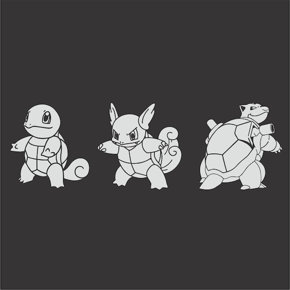 Squirtle Stencil