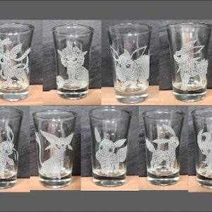 Shot Glass! Single Custom Laser Etched Shot Glass - Any Poke! - Etsy