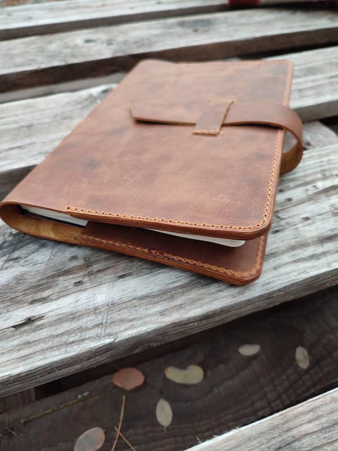 Leather Bullet Journal Cover A5 – Handmade Leather Journal Cover ...