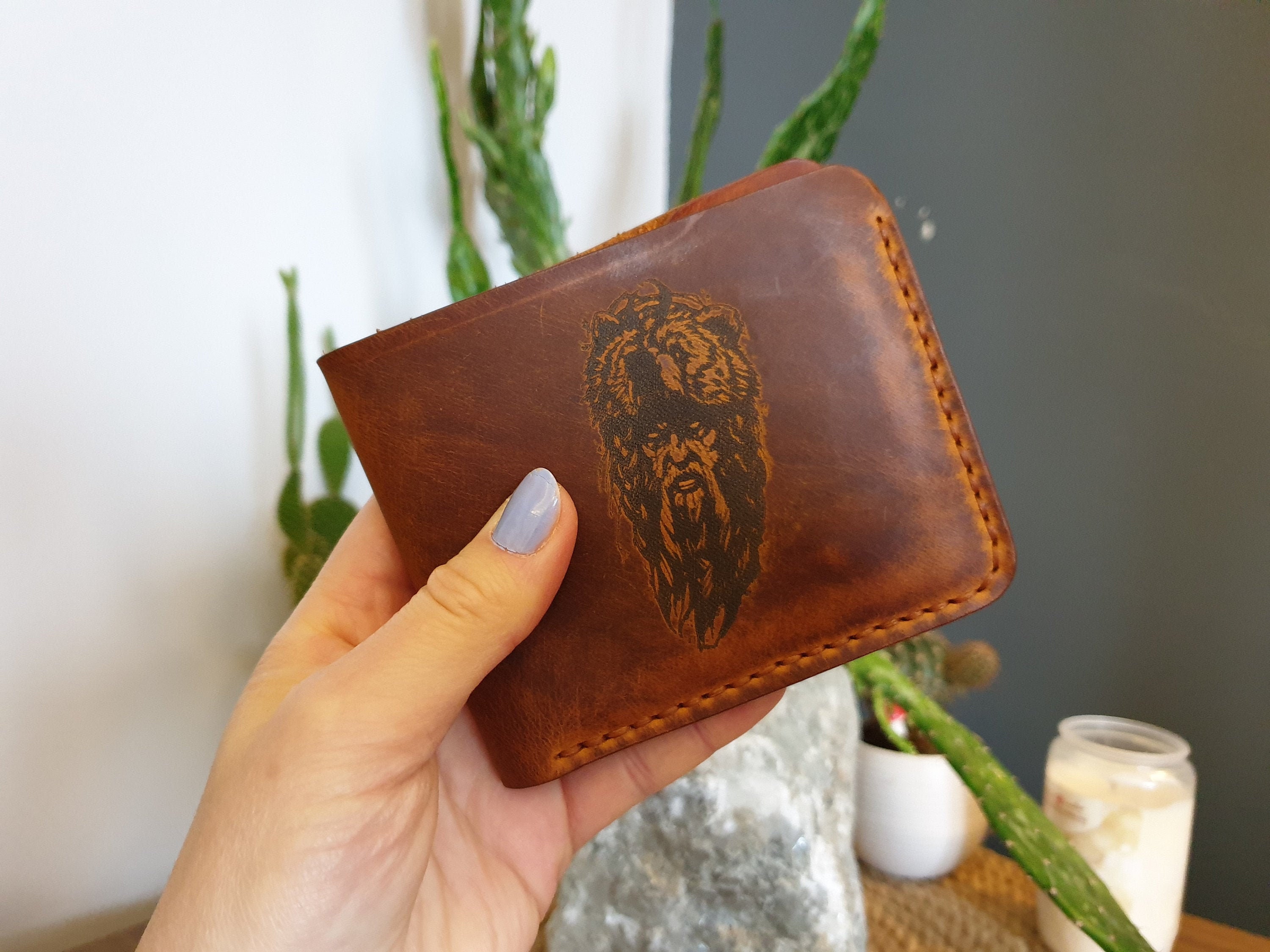 Leather Wallet for Men, Handmade Leather Wallet, Handcrafted Leather ...