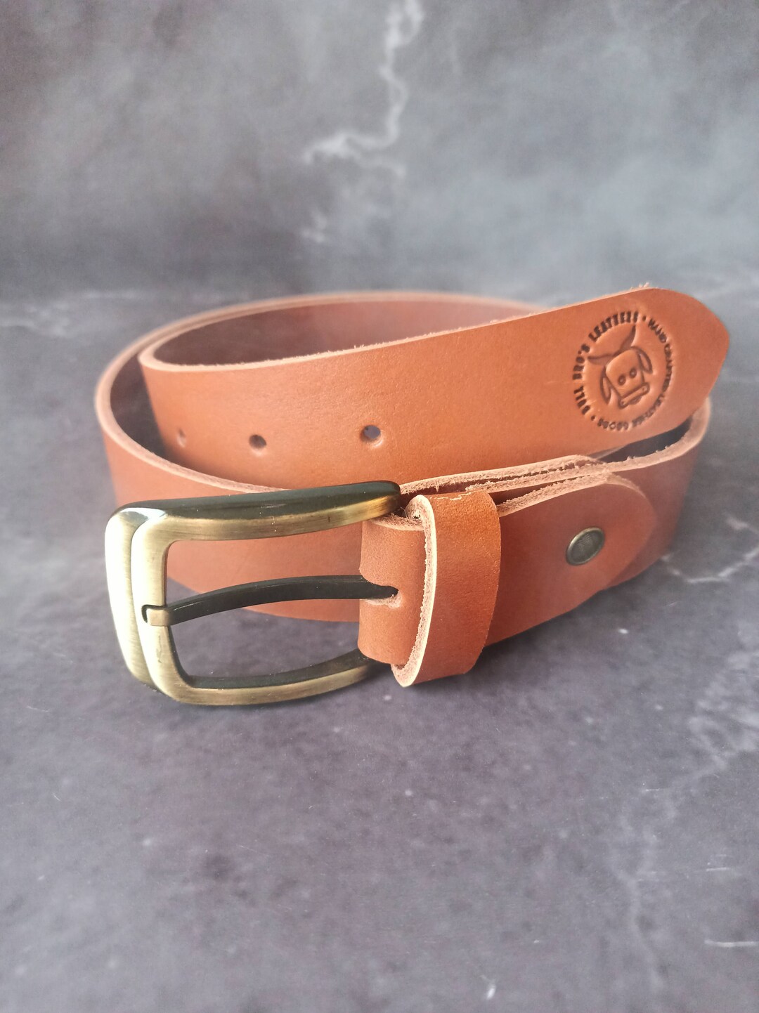 Camel Leather Belt, Genuine Leather Belt, Handmade Leather Belt ...