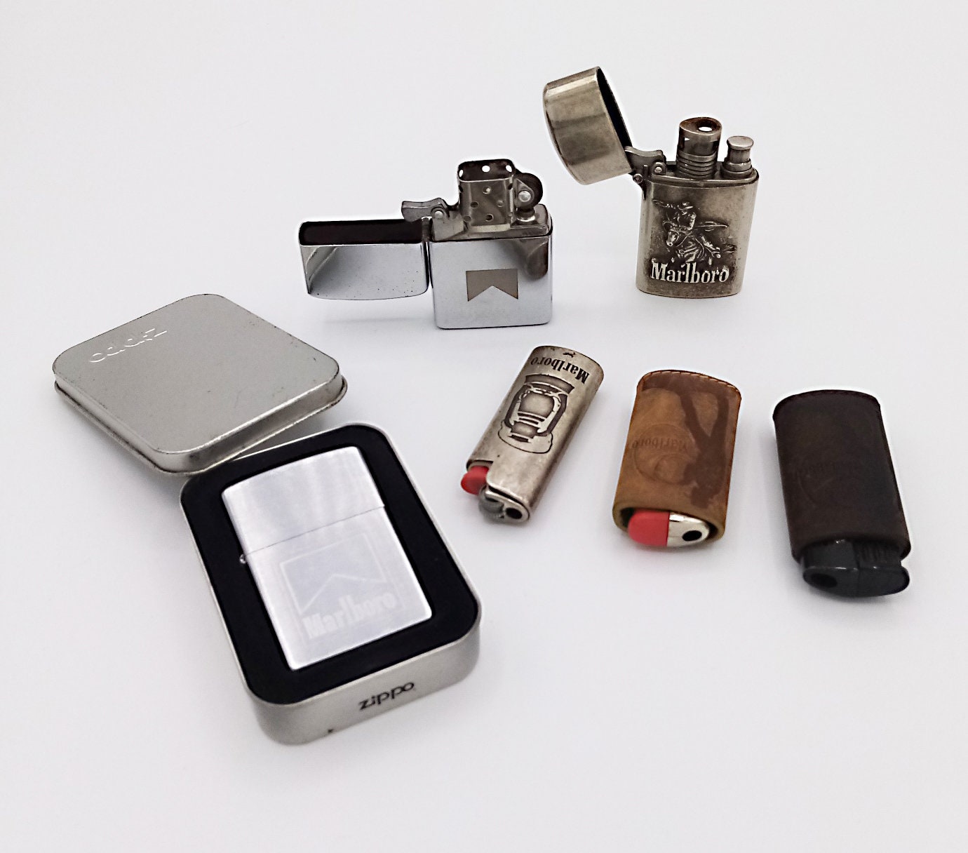 Marlboro Cigarettes Vintage Lighter Choice of One, Zippo Marlboro ...