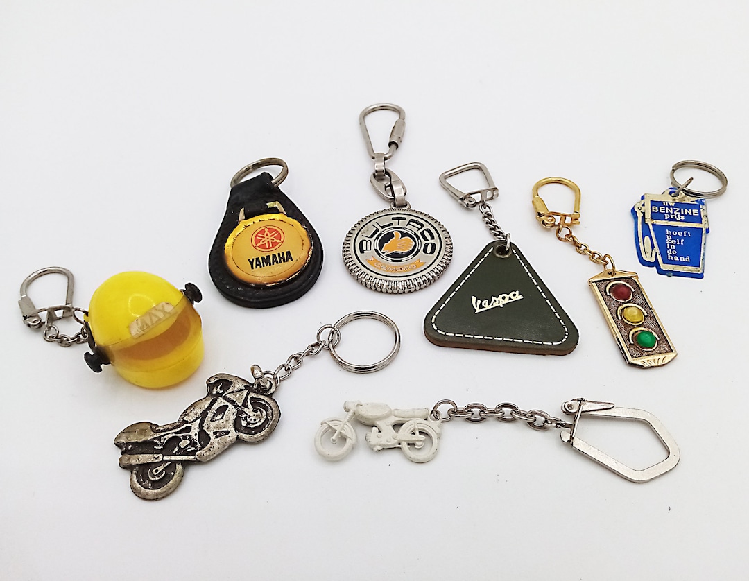 Motorcycle and Brands Vintage Keychain Choice of One, Moto Keyring ...