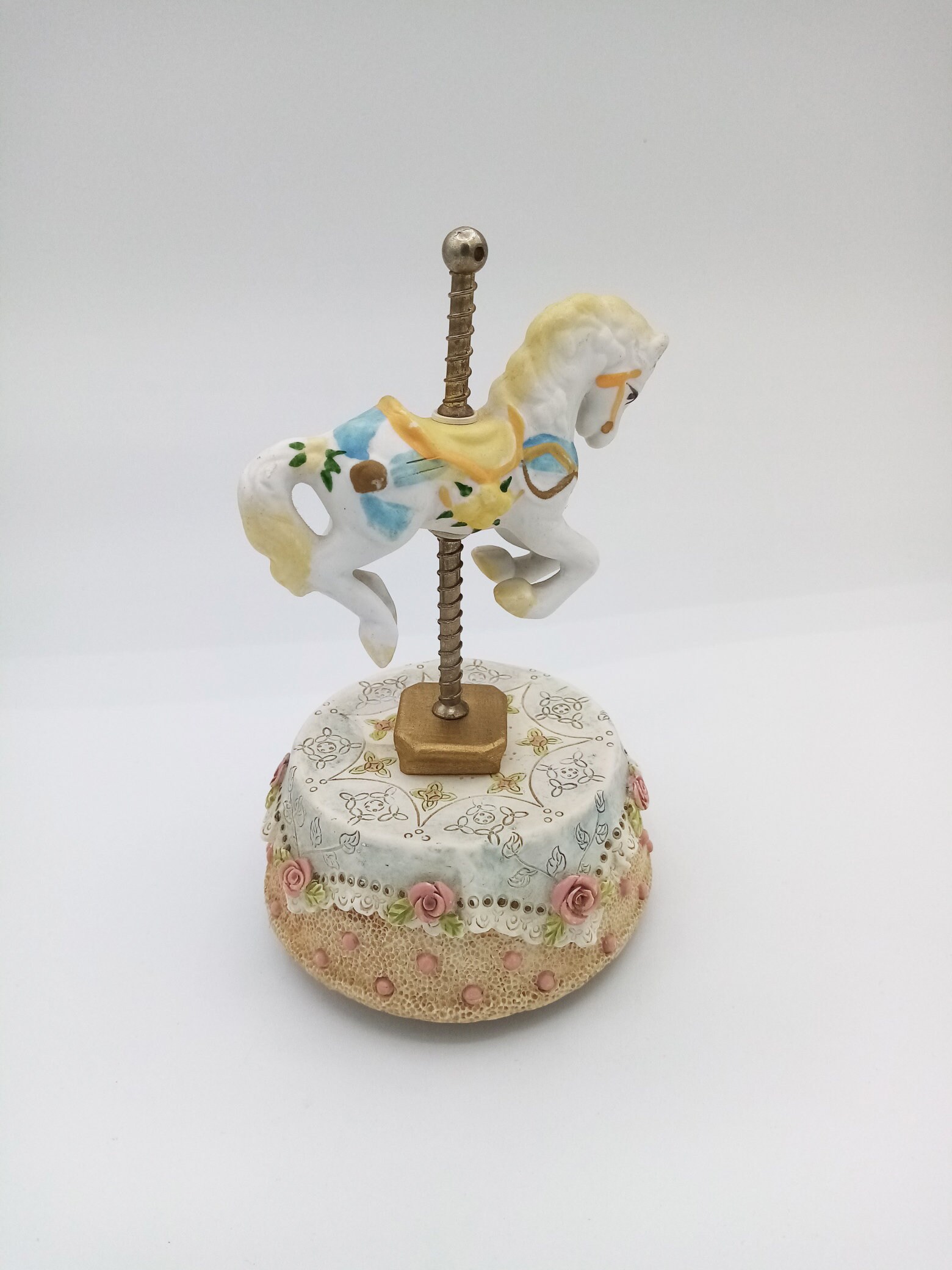 Musical Carousel With a Horse Vintage, Music Carousel, Home Decor, Kids ...