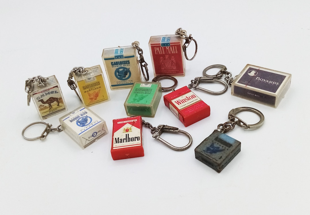 From 1960s Tobacco Cigarettes Box Vintage Keychain, Tobacciana Vintage ...