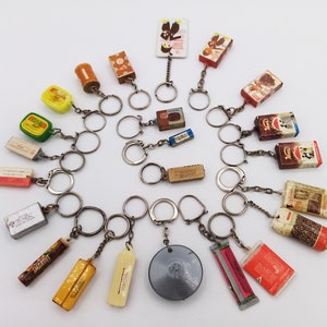 1960s Chocolate Collection Keychain Choice of One, Chocolate Keychain ...