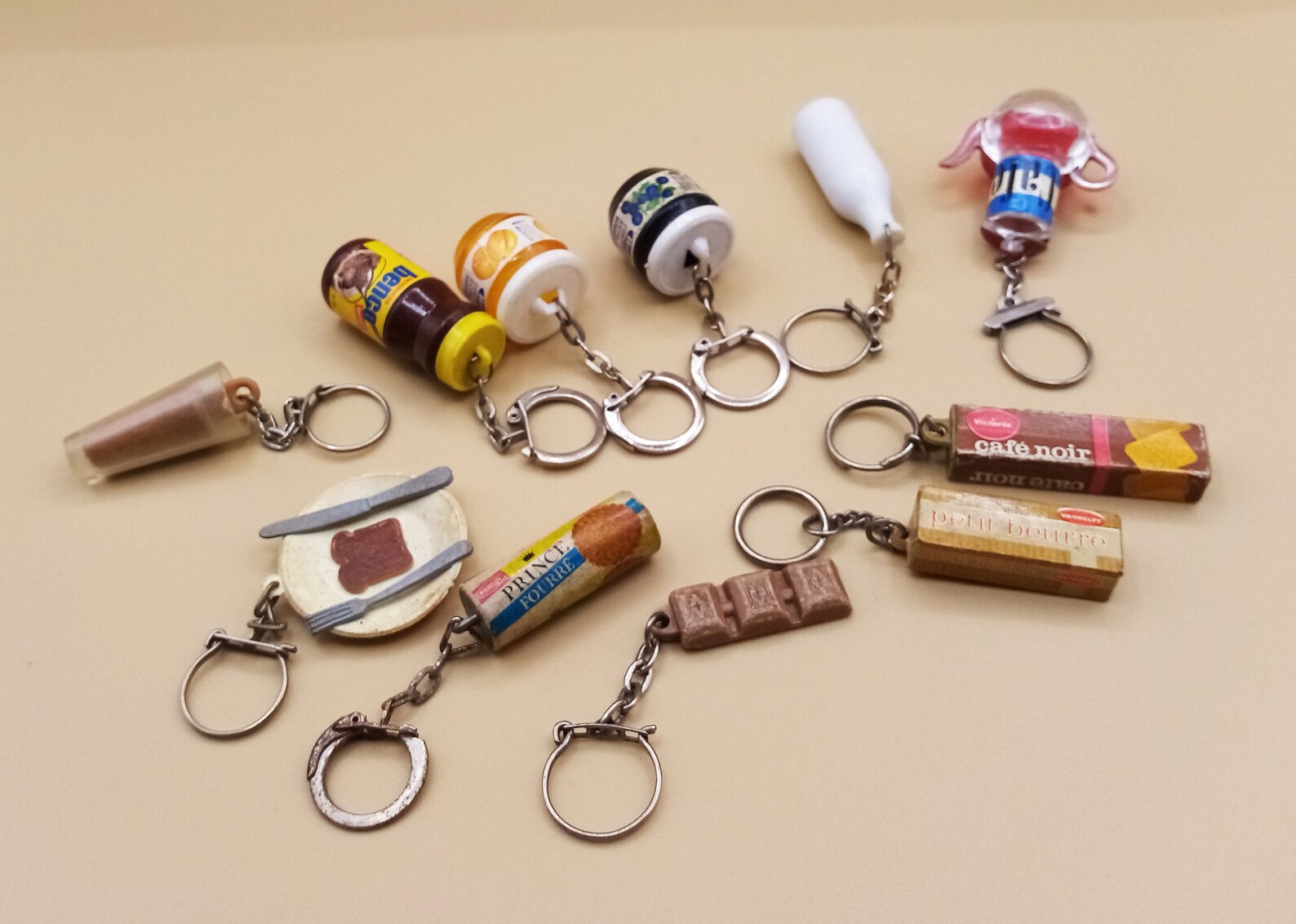 1960s Breakfast Collection Keychain, Food Keychain, Vintage Keychain ...