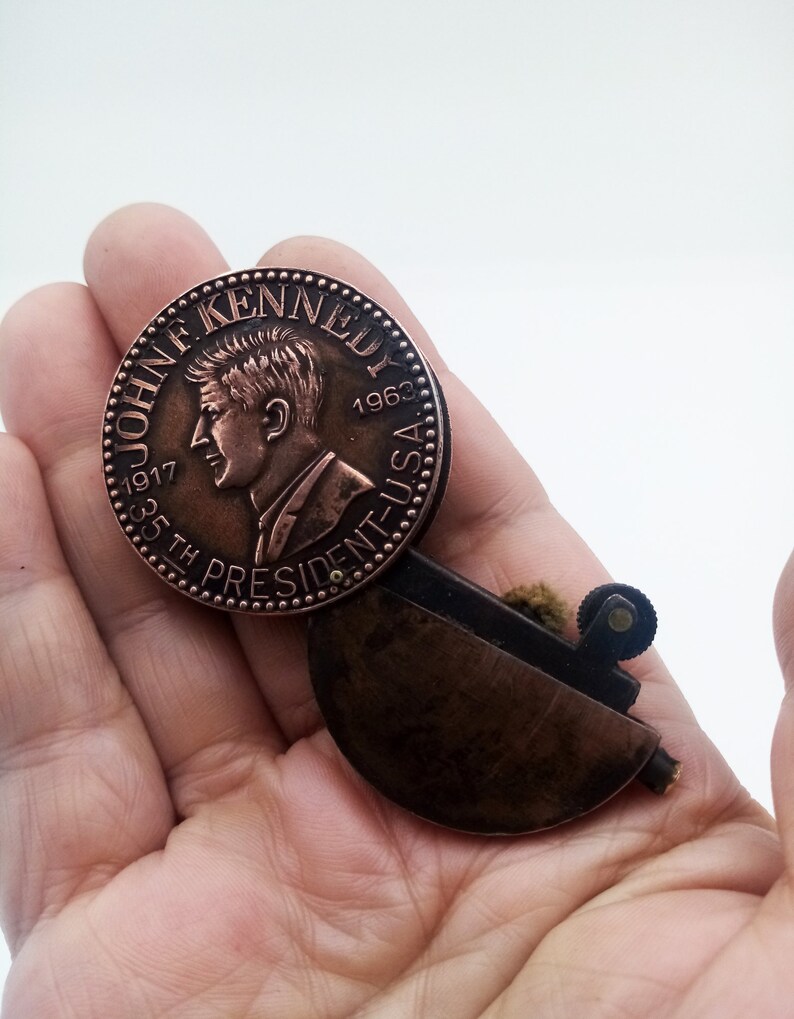 1960s John F Kennedy Coin Vintage Lighter, Vintage Lighters, Lighter ...