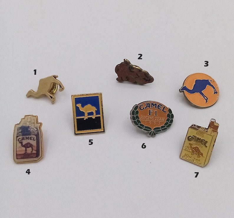 Camel Cigarettes Pins Choice of One, Camel Advertising, Camel Vintage ...
