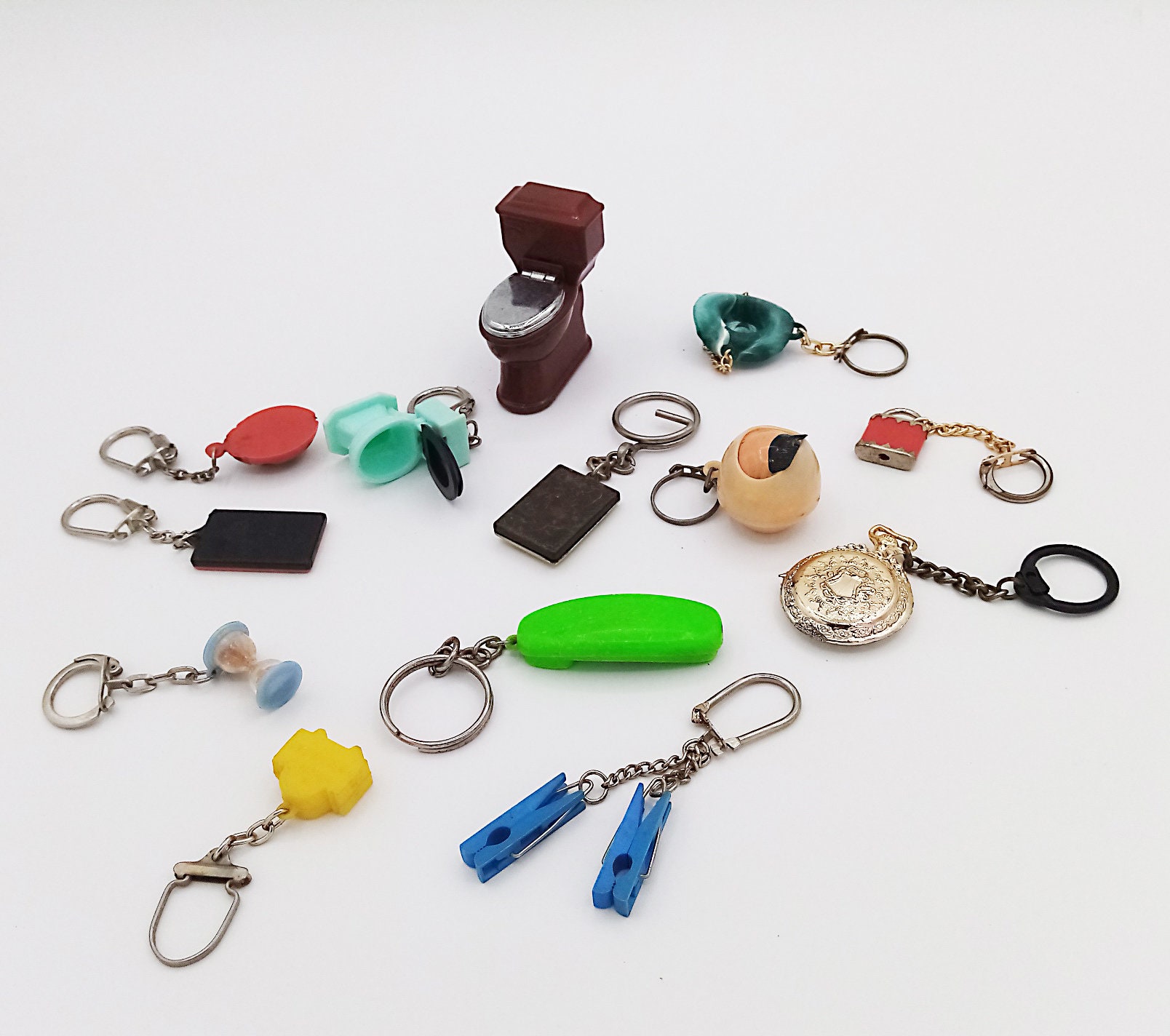 From 1960s Cute Collection Keychain Choice of One, Food Keychain ...