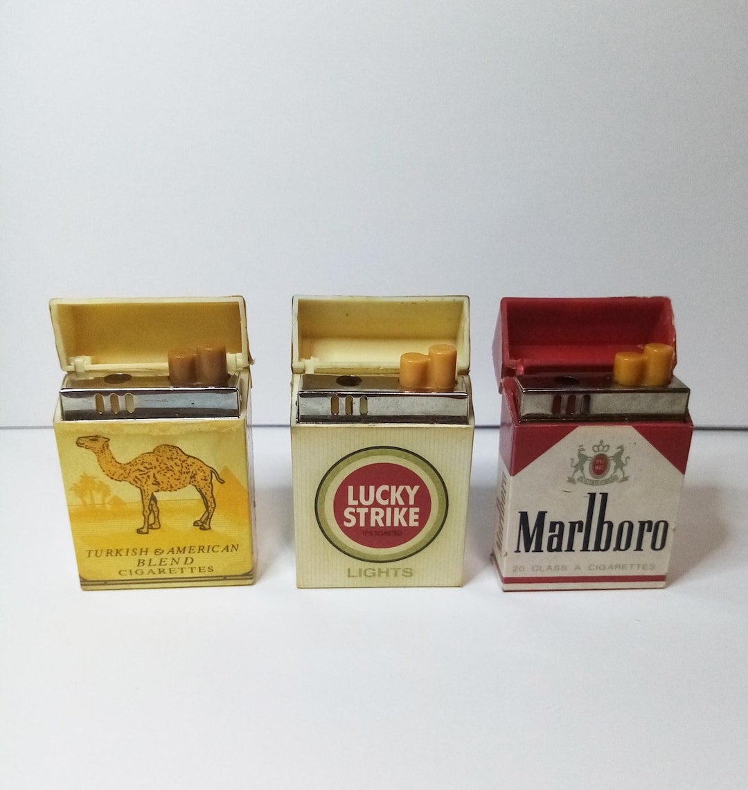 Tobacco Brands Vintage Lighters Choice of One, Marlboro Lighter, Camel ...