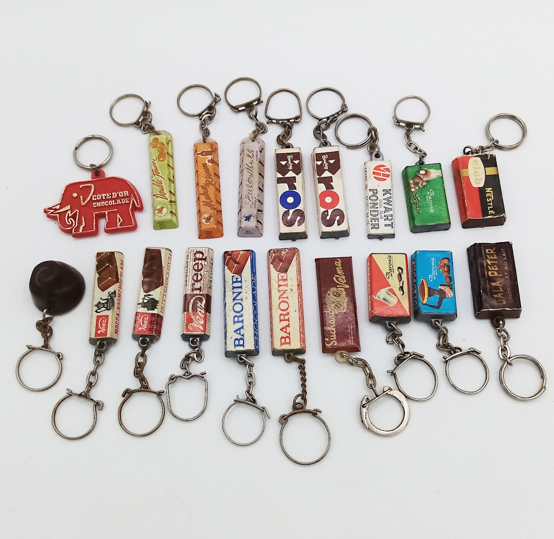 1960s Chocolate Bars Collection Keychain Choice of One, Chocolate ...
