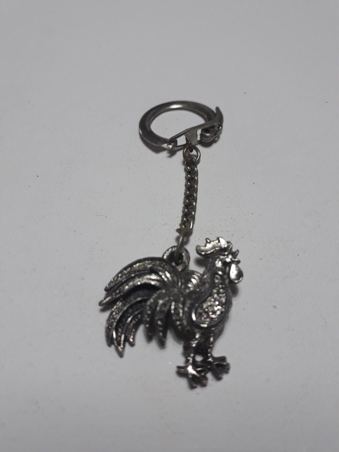 Rooster Vintage Keychain, Rooster Keychain, Vintage Keychain, Vintage ...