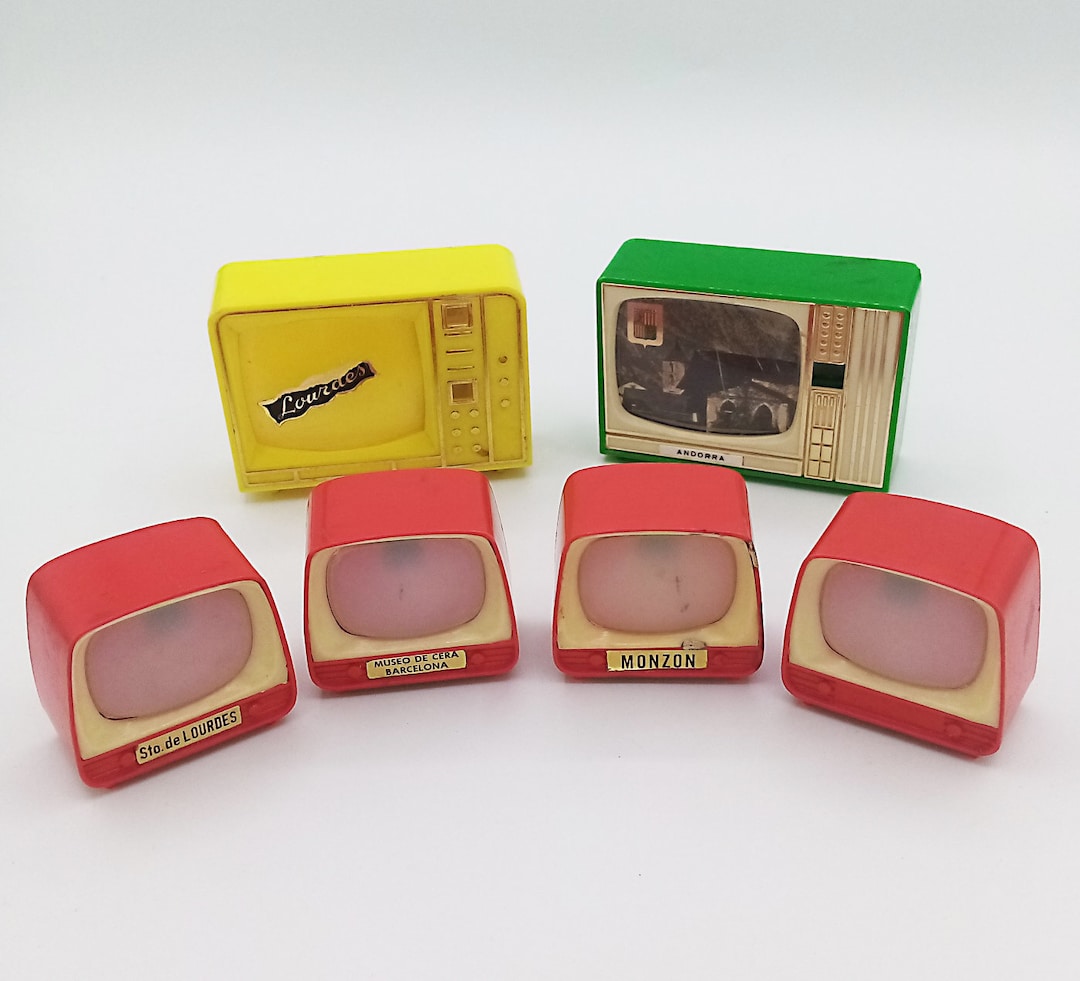 1970's TV Miniature Souvenir Choice of One, Vintage TV, TV Viewer ...