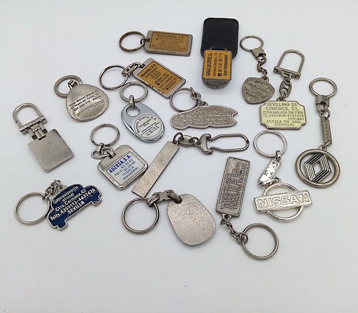 Vintage Car Brand Collection Keychain, Motor Keychain, Vintage Keychain ...