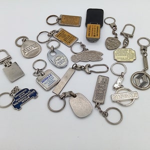 Vintage Car Brand Keychain Collection: Collectible Motor Keychains - Etsy