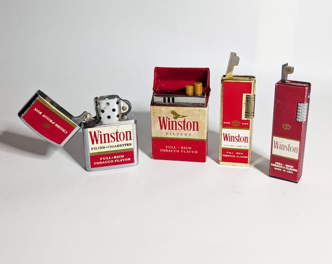 Winston Tobacco Brands Vintage Lighters Choice of One, Winston ...