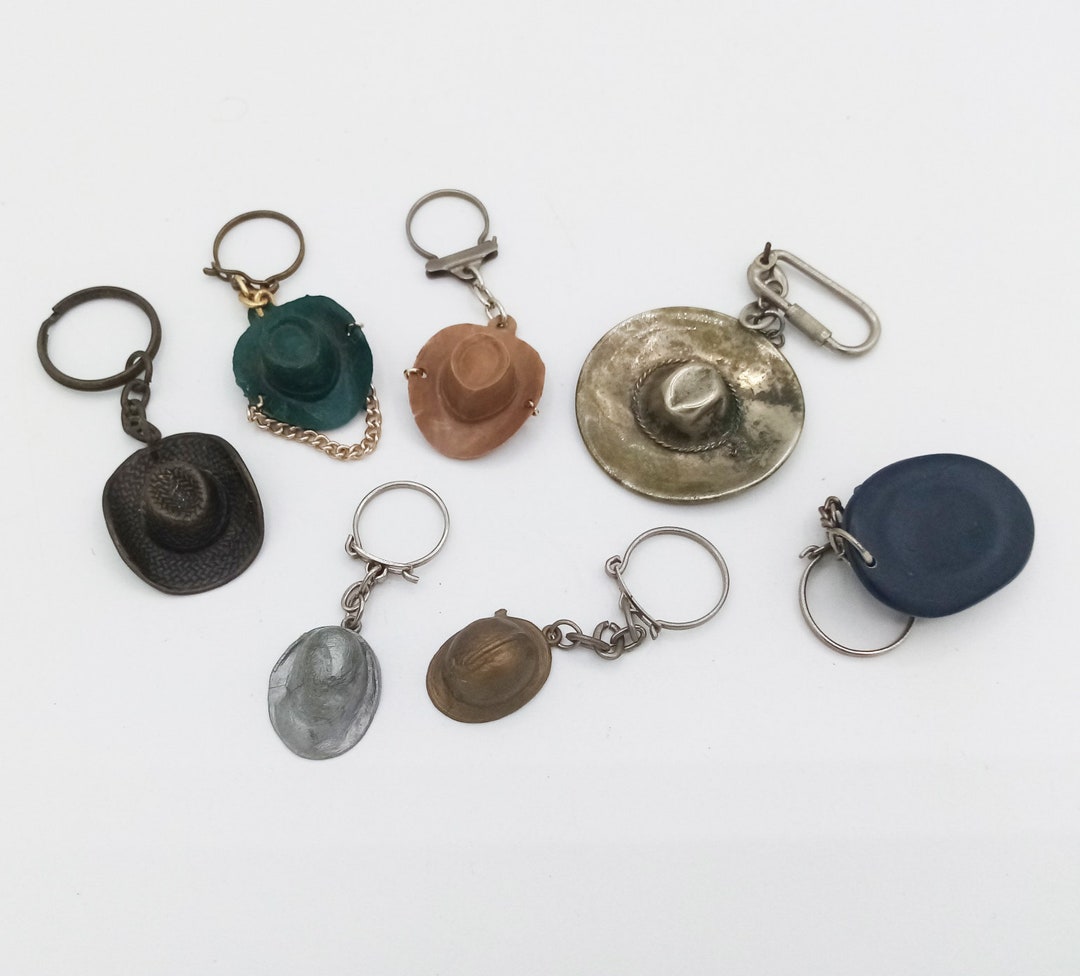 1960/90s Hat Keychain, Optical Store Keyring, Vintage Collectibles ...