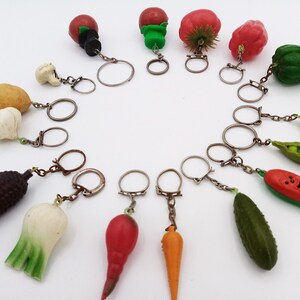 1960s Vegetables Collection Keychain, Vintage Collection, Collection ...