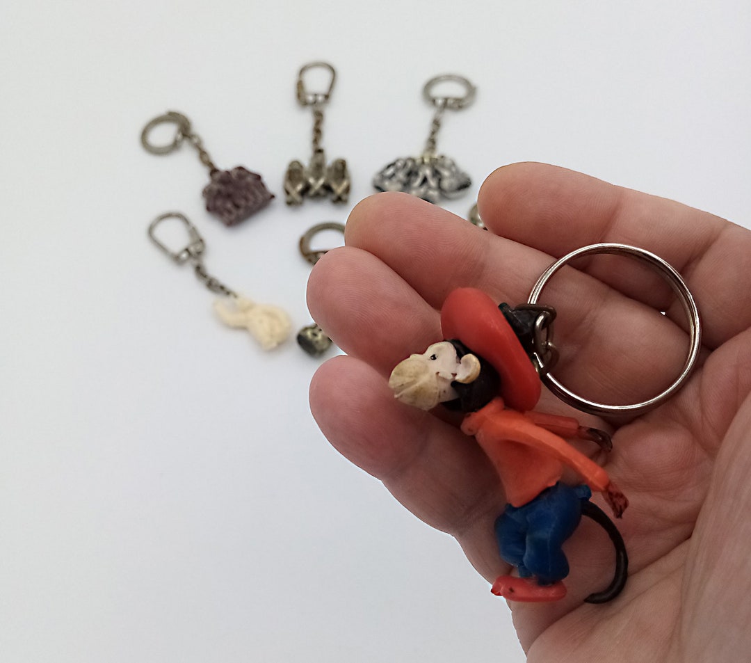 From 1960s Monkeys Collection Keychain Choice of One, Vintage ...