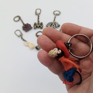 From 1960s Monkeys Collection Keychain Choice of One, Vintage ...