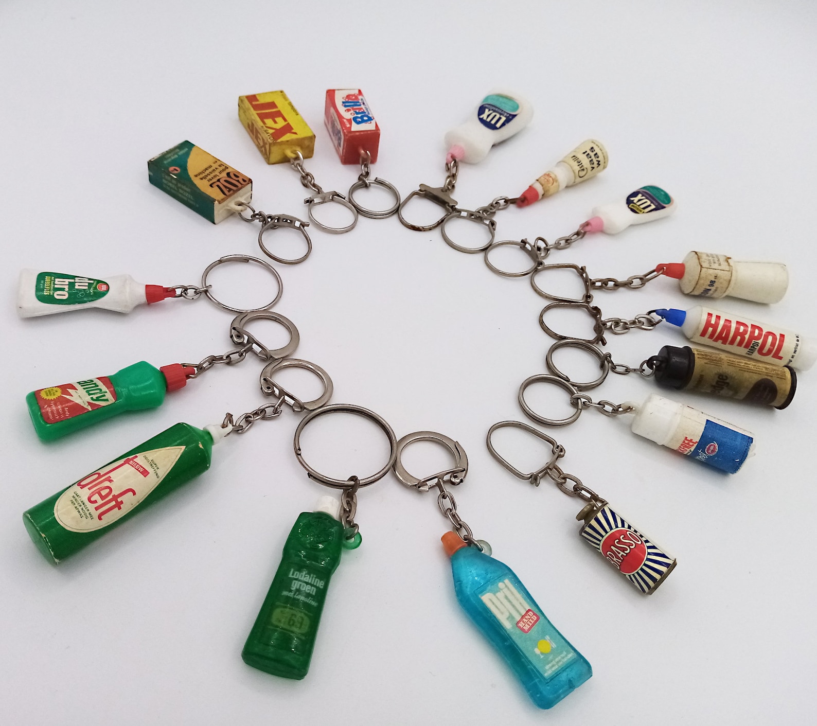 1960s Cleaning Products Collection Keychain Choice of One, Cleaning ...