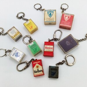 From 1960s Tobacco Cigarettes Box Vintage Keychain, Tobacciana Vintage ...