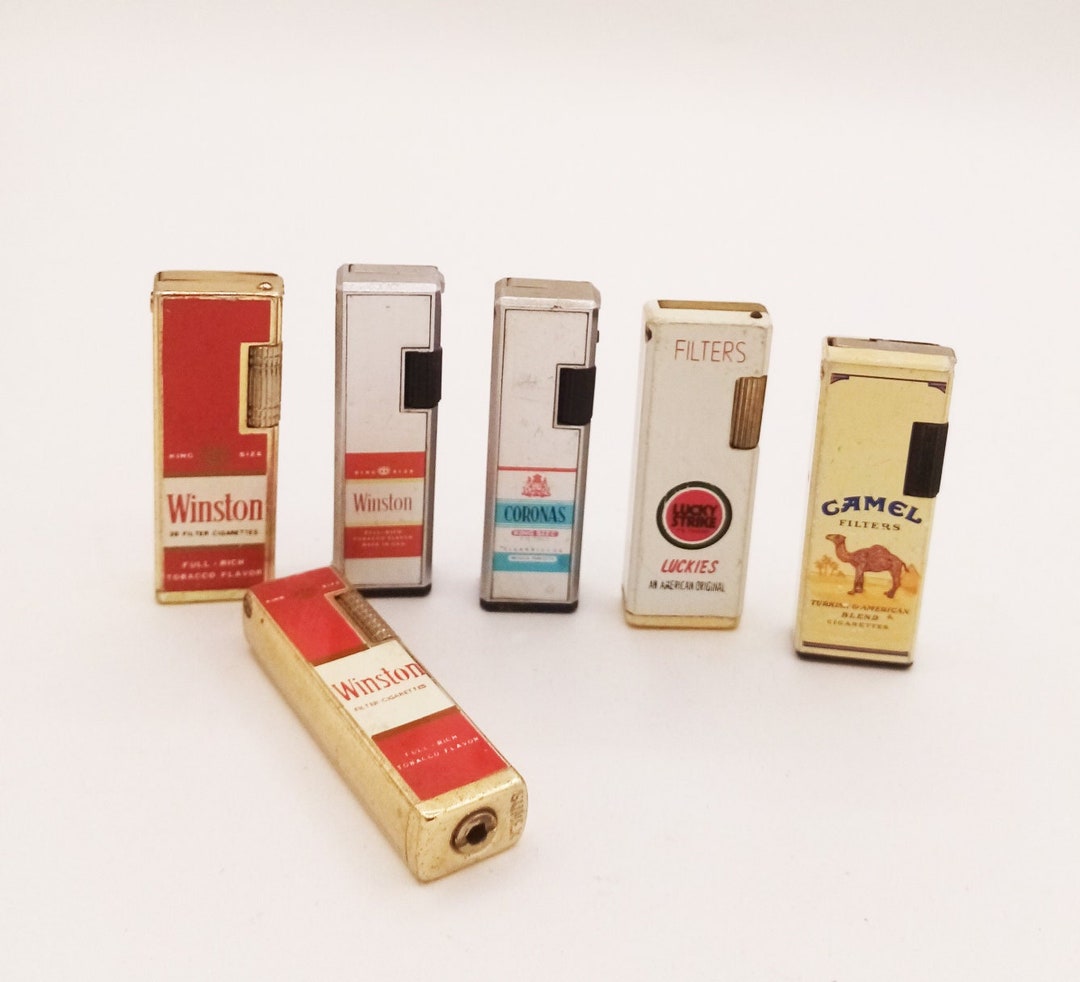 Tobacco Brands Vintage Lighters Choice of One, Winston Lighter, Camel ...