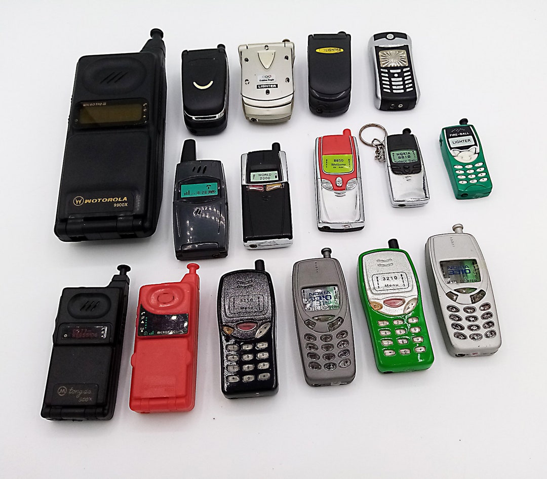 Choice of One Mobile Phone Vintage Lighter, Mobile Phone Miniature ...