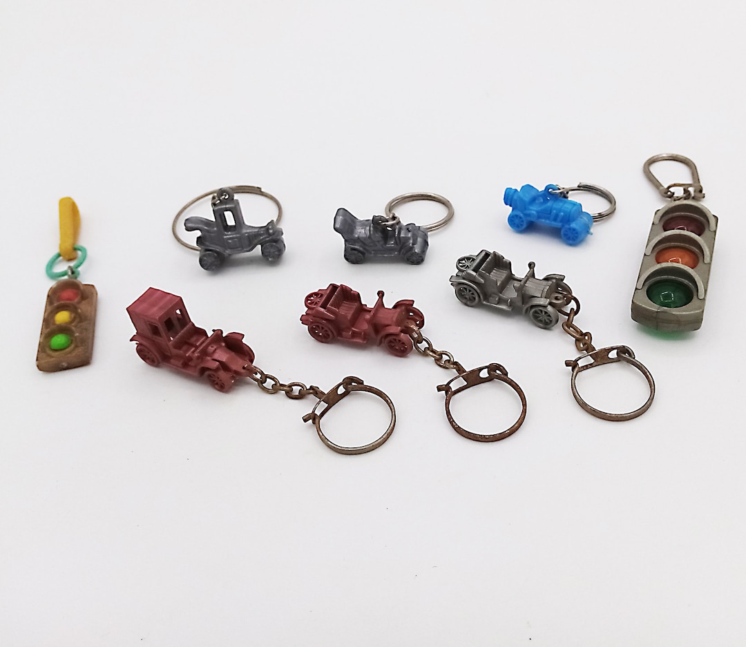 1960s Antique Car Collection Keychain, Car Keychain, Vintage Keychain ...