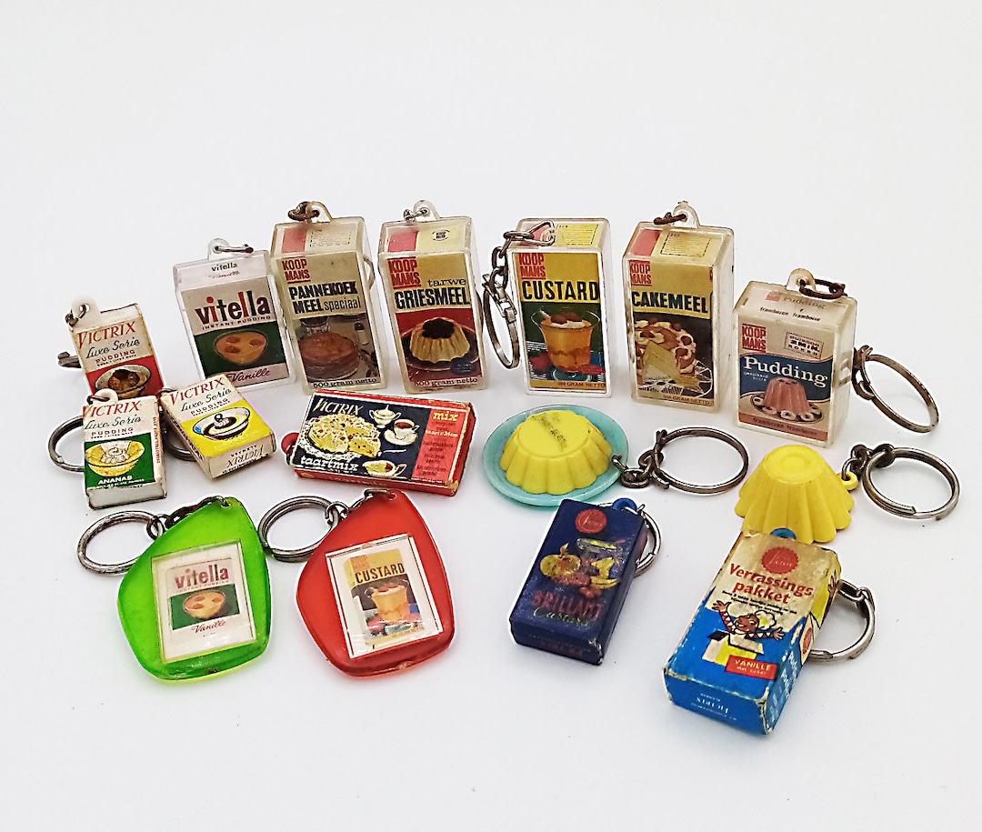 1960s Desserts Collection Keychain, Food Keychain, Vintage Keychain ...