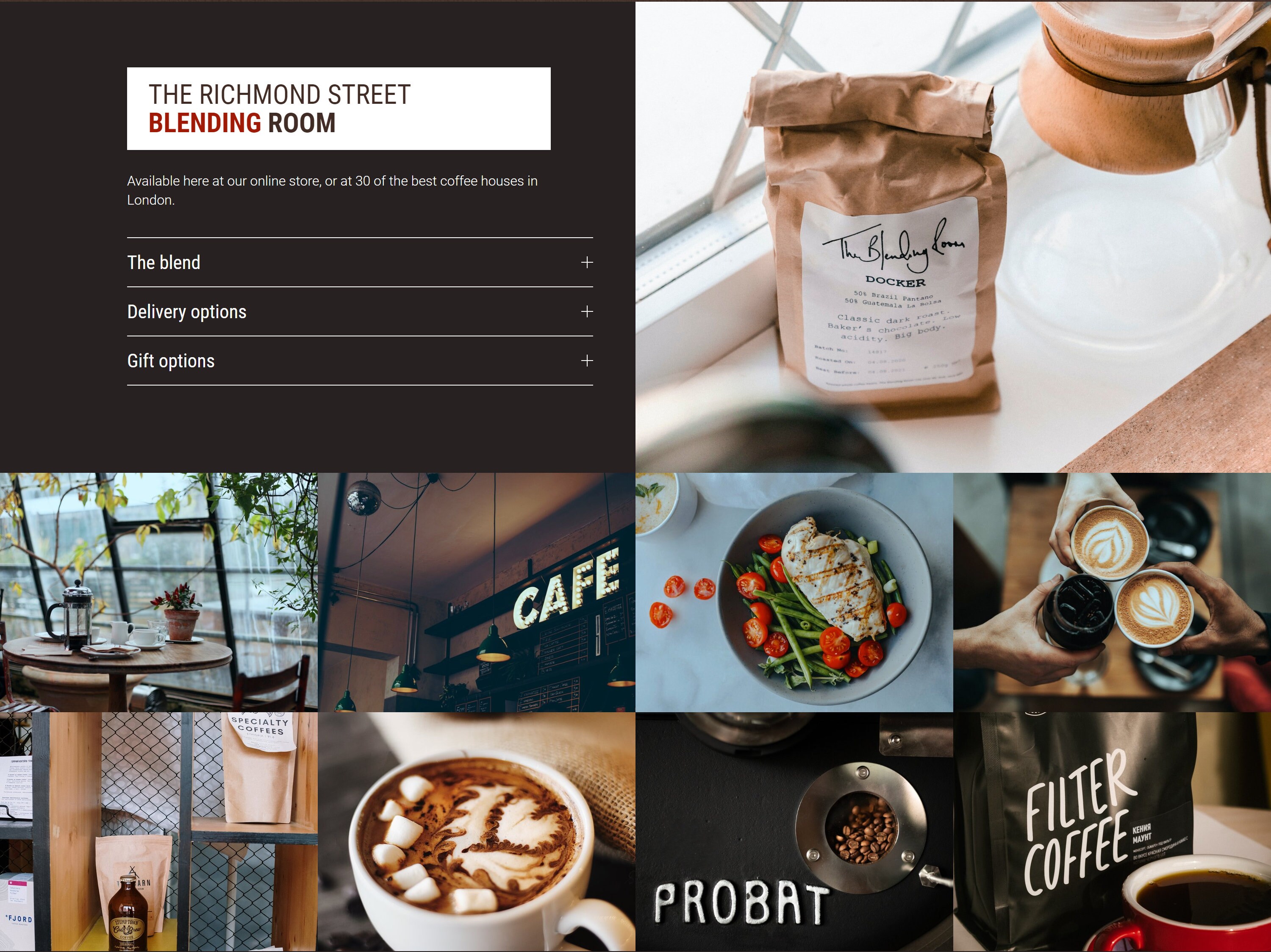 Squarespace Template, Richmond Street Cafe Squarespace 7.1 Template for ...