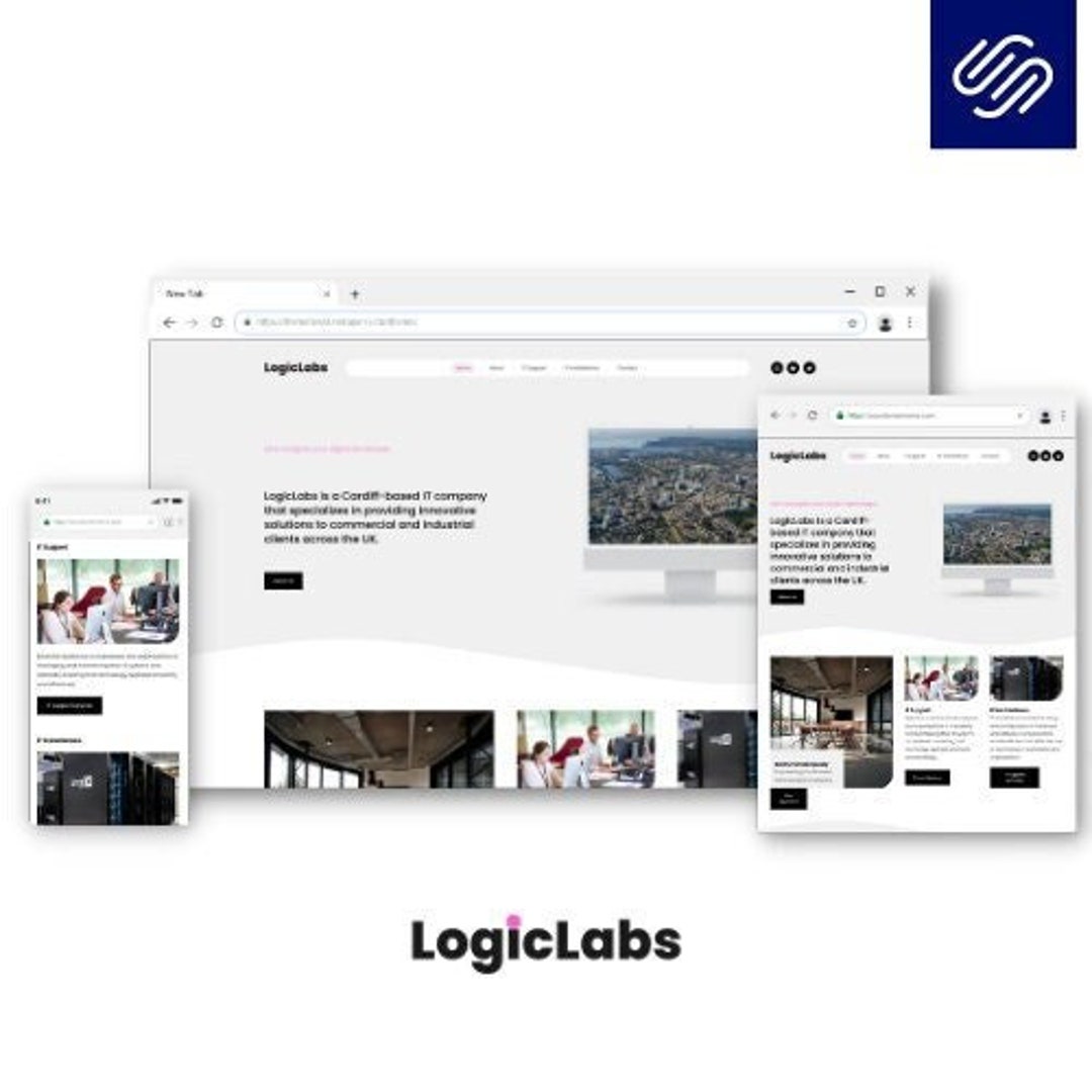 Squarespace Template, Logiclabs Squarespace 7.1 Template for IT Services and Consultancy Firms ...