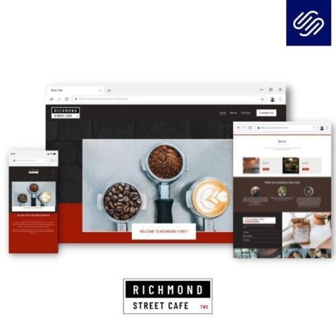 Squarespace Template, Richmond Street Cafe Squarespace 7.1 Template for ...