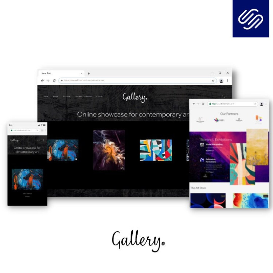 Squarespace Template, Gallery Squarespace 7.1 Template for Artists and ...