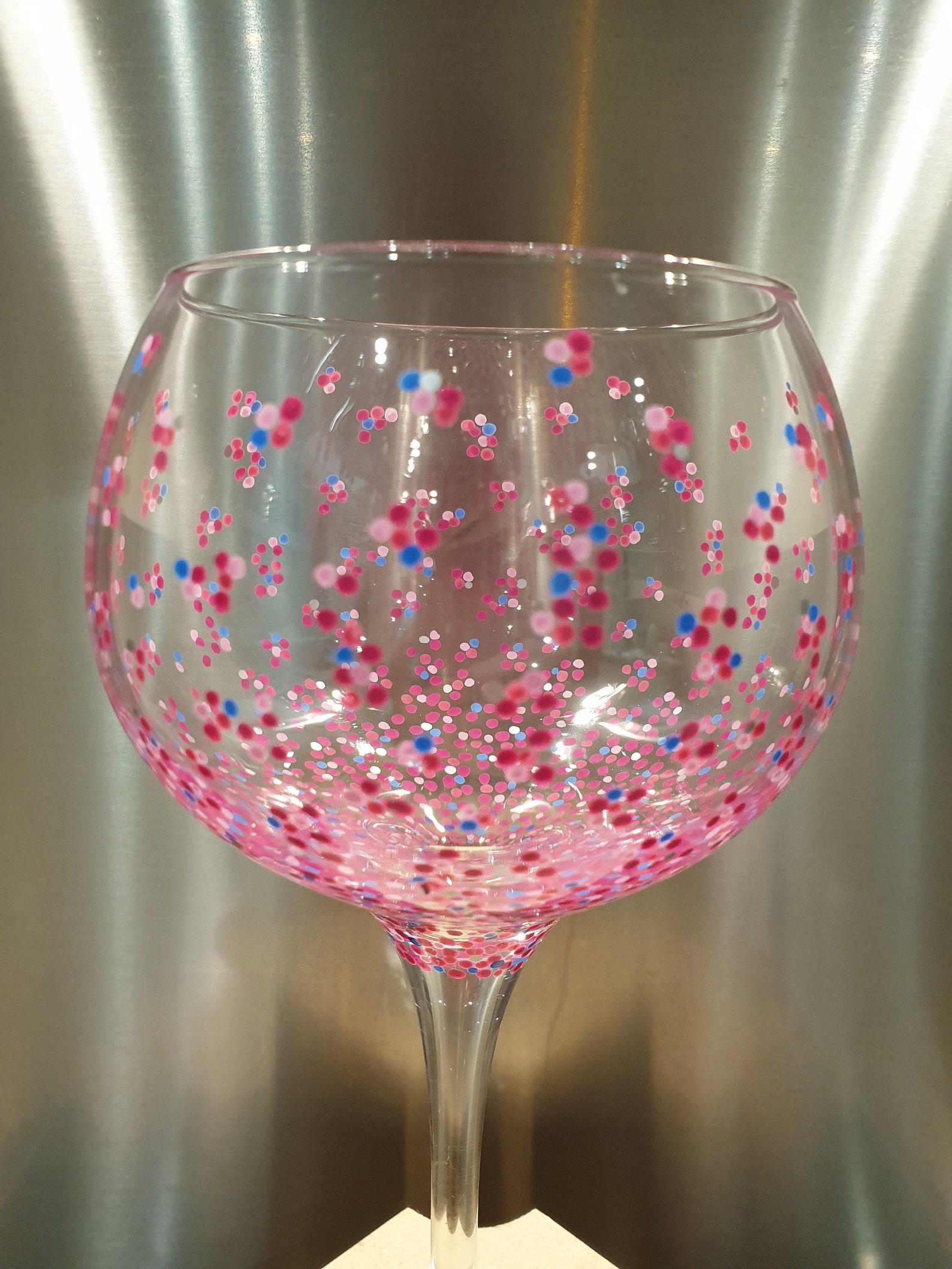 Handpainted Large Gin Glass - Etsy UK