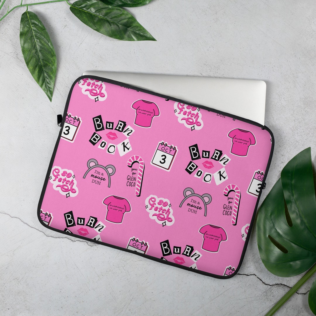 Pink Mean Girls Funny Meme Digital Art Print Laptop Sleeve Neoprene ...